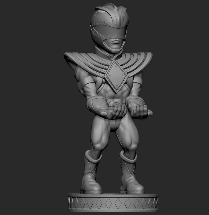 Green Ranger Power Rangers joystick holder 3D model 3D printable | CGTrader