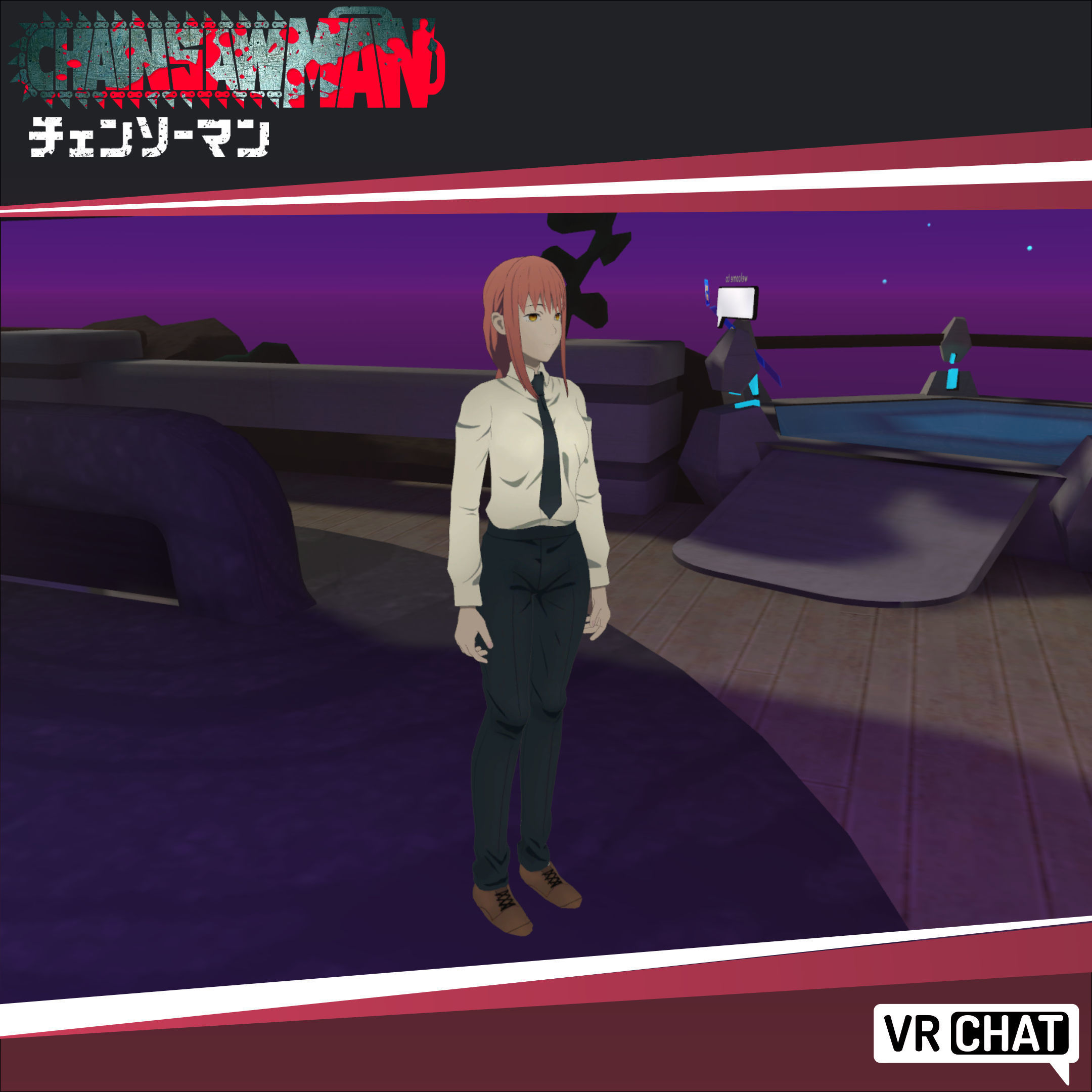 3D model VRChat Avatar - Makima - Chainsaw Man VR / AR / low-poly ...
