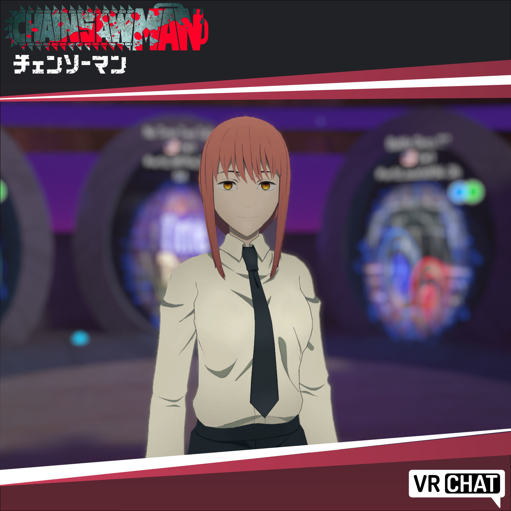 3D model VRChat Avatar - Makima - Chainsaw Man VR / AR / low-poly ...