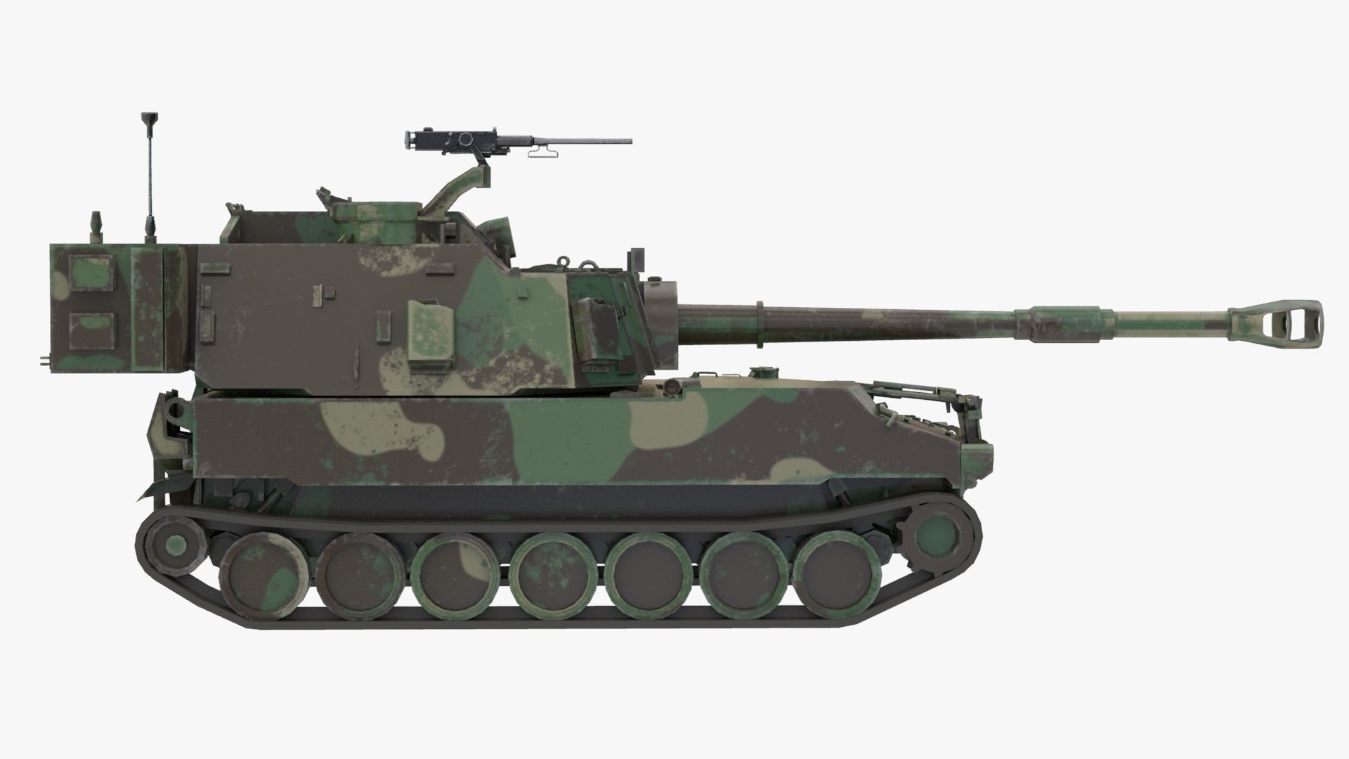 3D model m109 Paladin Tank with 4k textures VR / AR / low-poly | CGTrader