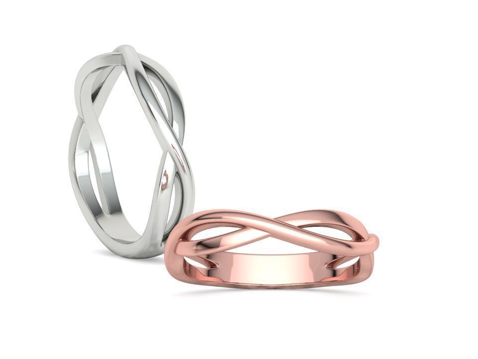 Sofia Infinity Band ring Endless Love Fashion Ring 3dmodel 3D model 3D printable | CGTrader