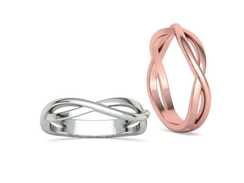 Sofia Infinity Band ring Endless Love Fashion Ring 3dmodel 3D model 3D printable | CGTrader