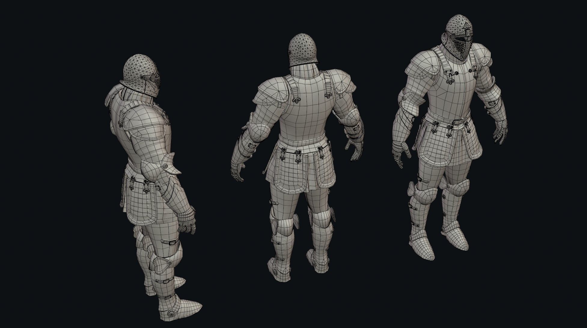 3D model Medieval Armor VR / AR / low-poly | CGTrader