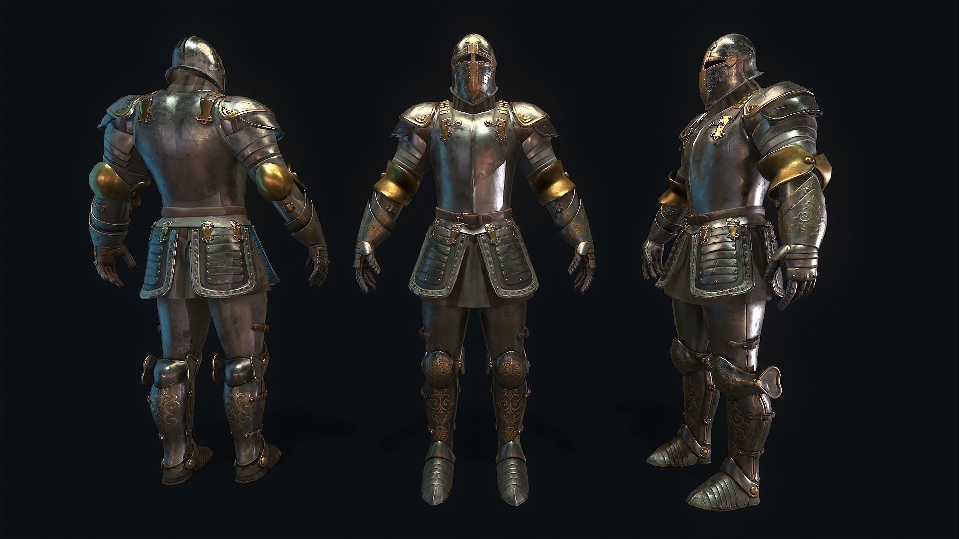 3D model Medieval Armor VR / AR / low-poly | CGTrader