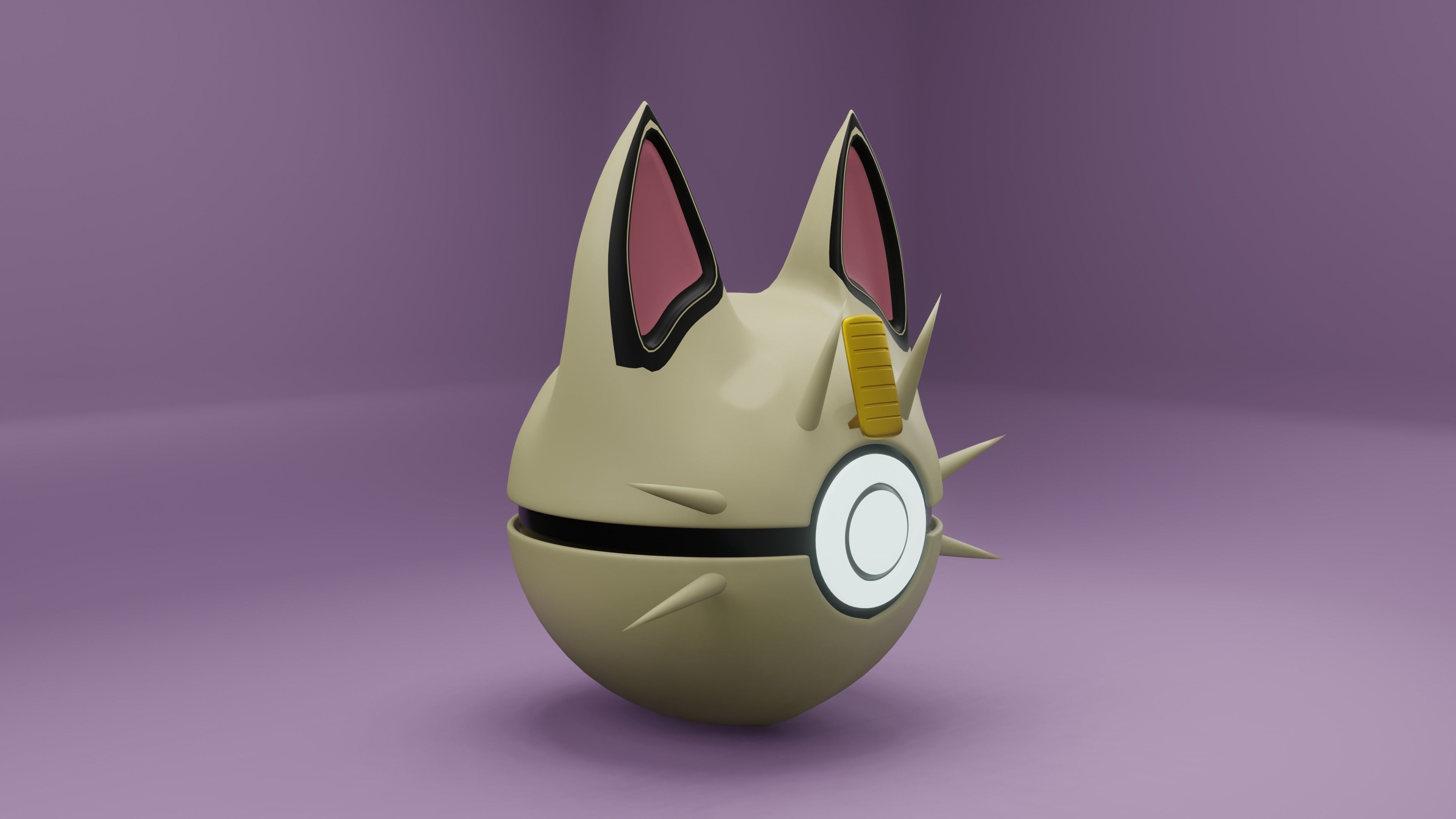 3D model Meowth Ball VR / AR / low-poly | CGTrader