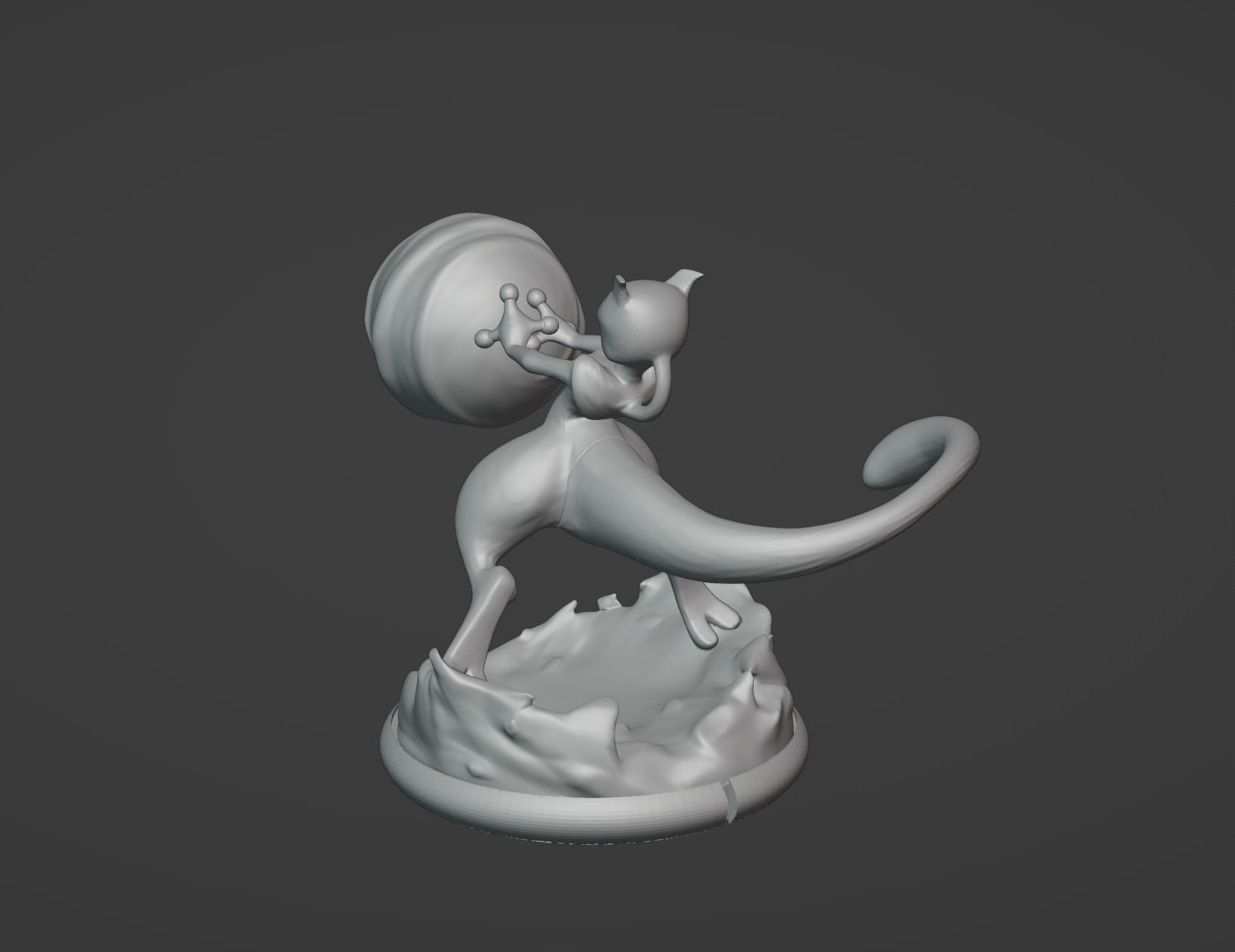 Mewtwo pokemon 3D print model 3D model 3D printable | CGTrader