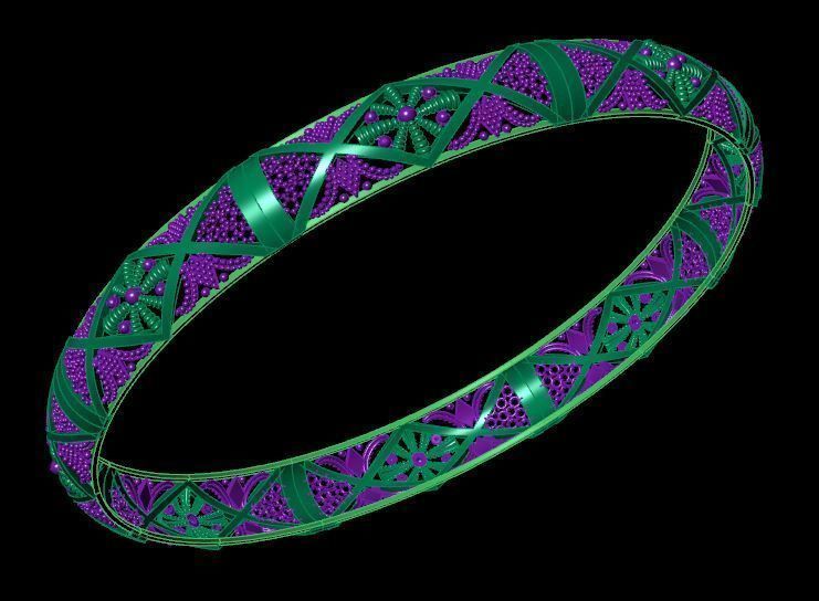Bracelet 3D model 3D printable | CGTrader