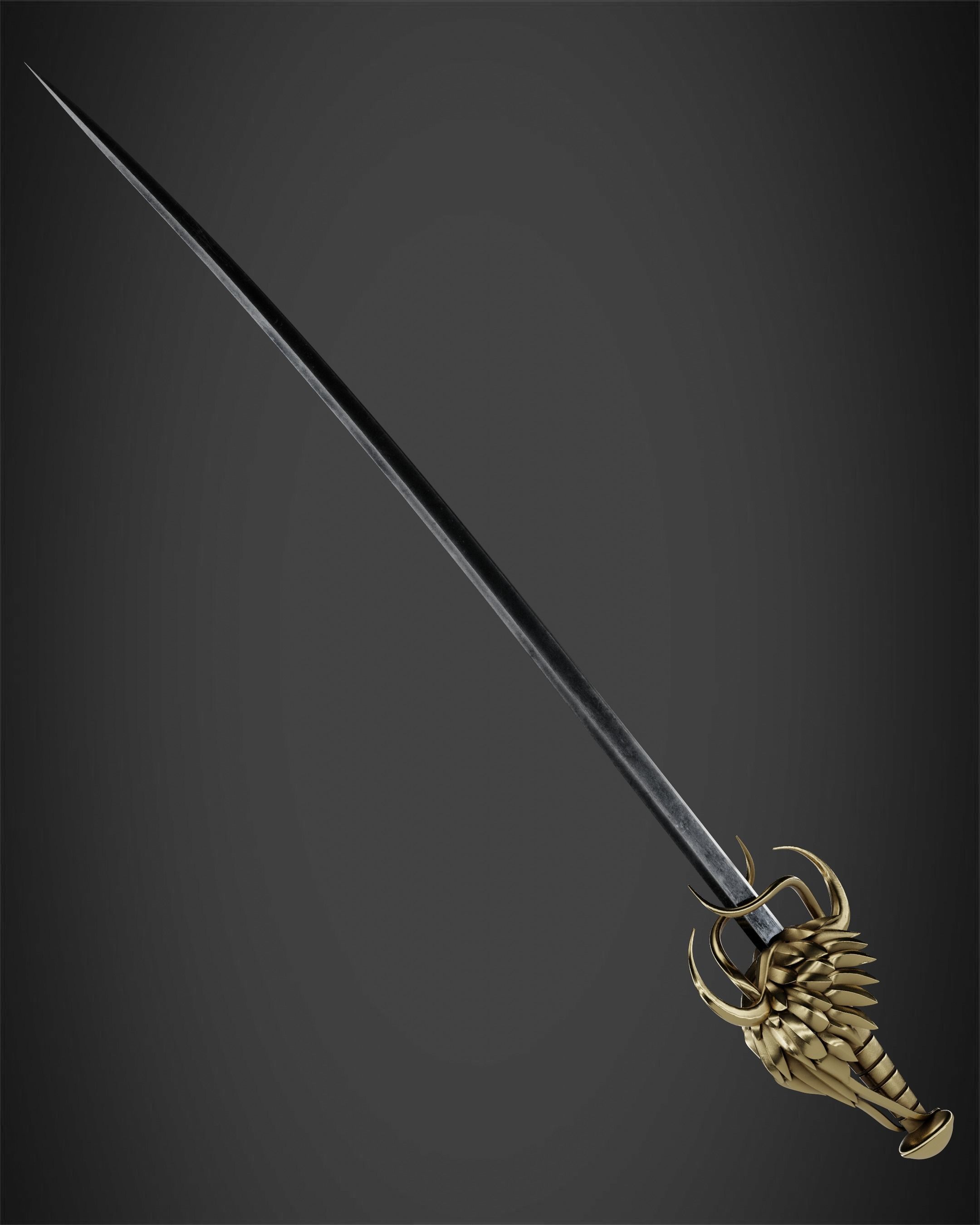 Berserk Griffith Sword for Cosplay 3D model 3D printable | CGTrader