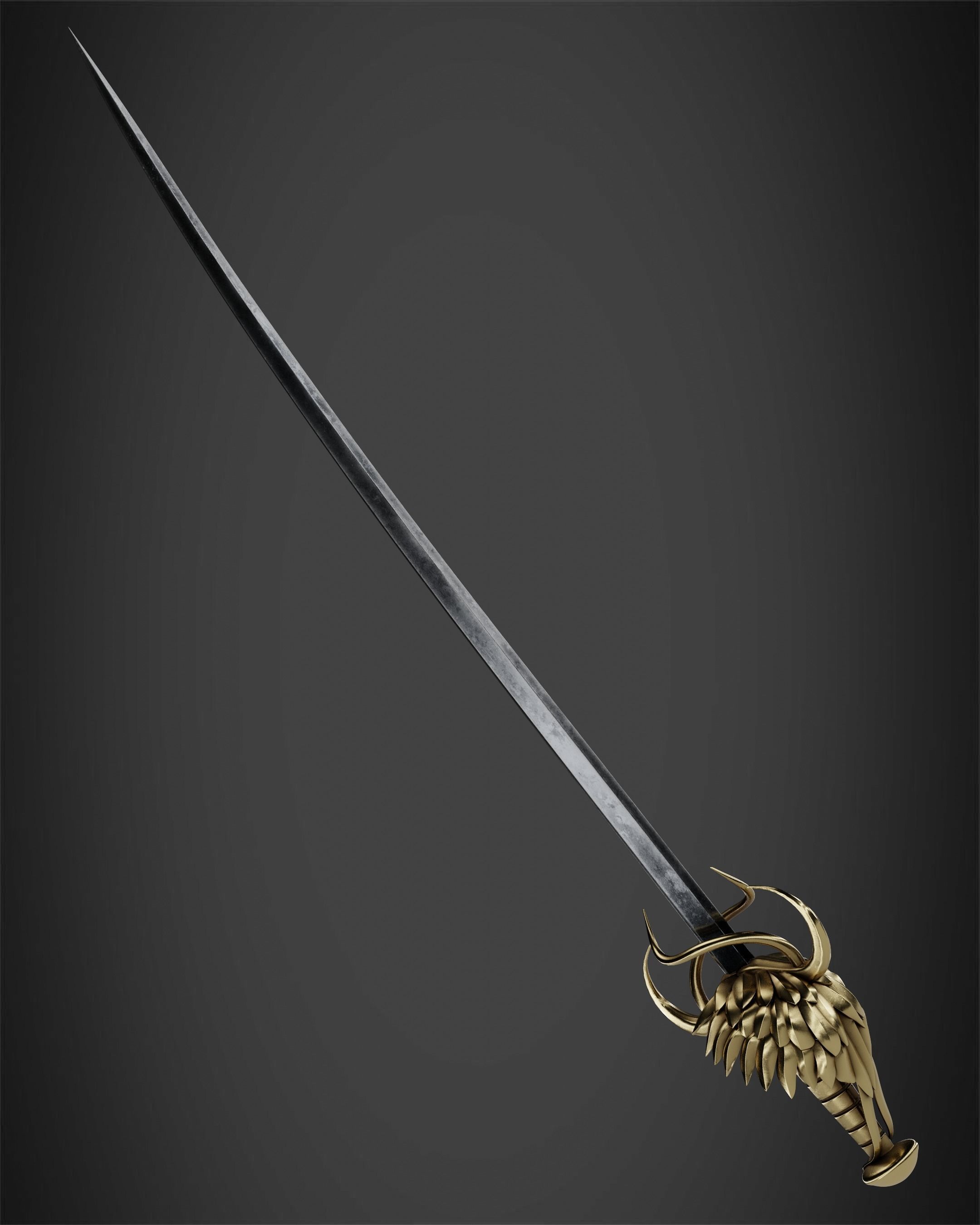 Berserk Griffith Sword for Cosplay 3D model 3D printable | CGTrader