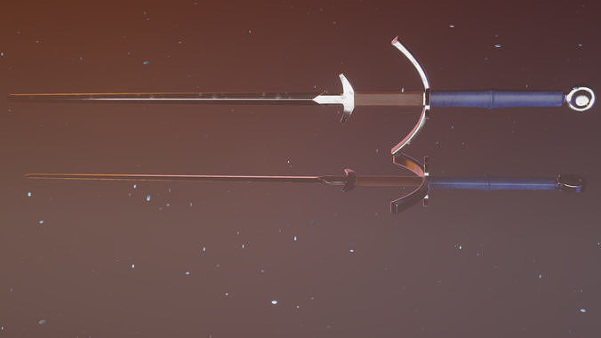 3D model Medieval Zweihander sword VR / AR / low-poly | CGTrader