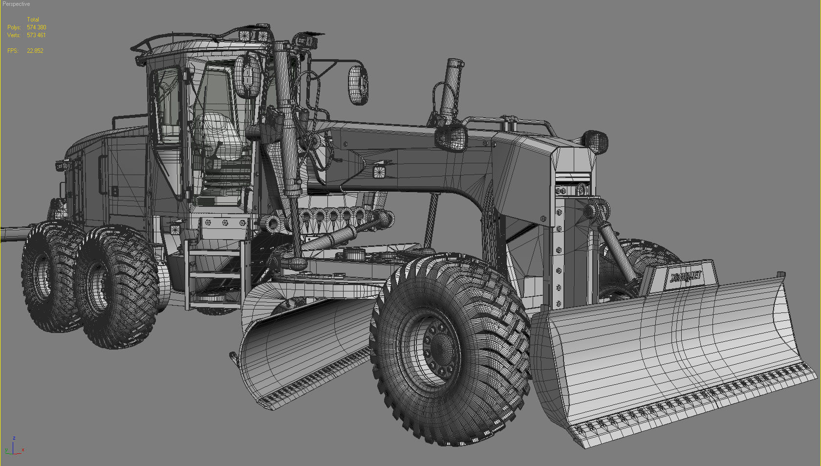 Motor Grader 3D model | CGTrader