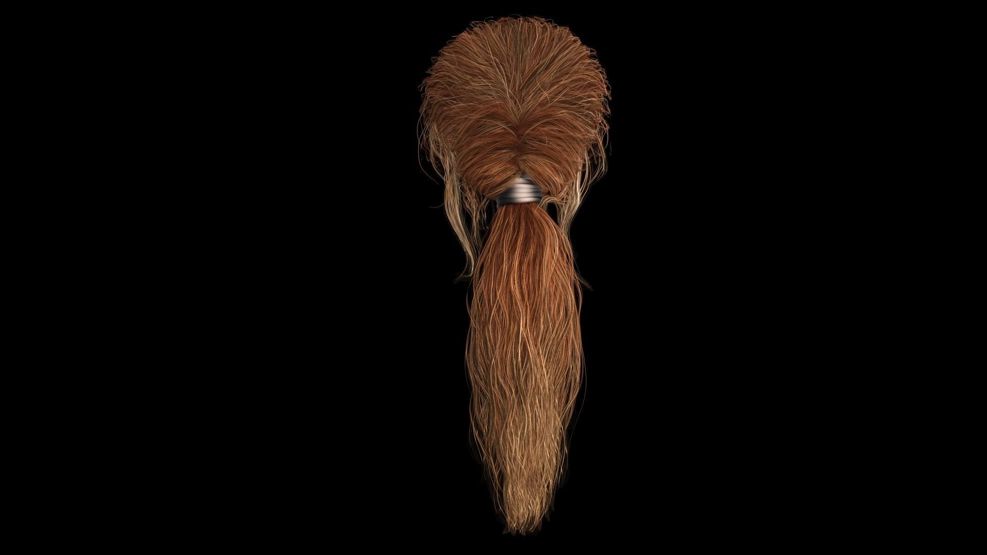 3D model Realistic Female hair long tail VR / AR / low-poly | CGTrader