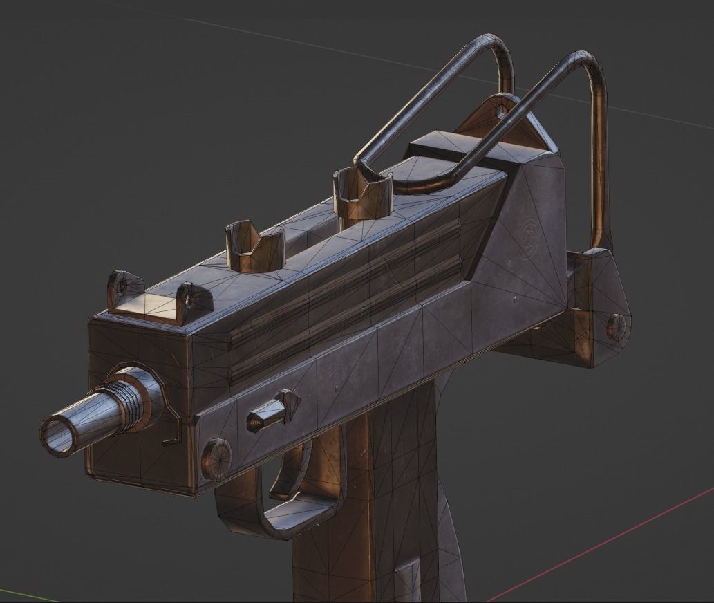 3D model MAC 10 Submachine Gun VR / AR / low-poly | CGTrader