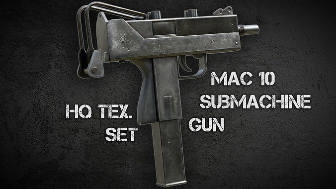 3D model MAC 10 Submachine Gun VR / AR / low-poly | CGTrader