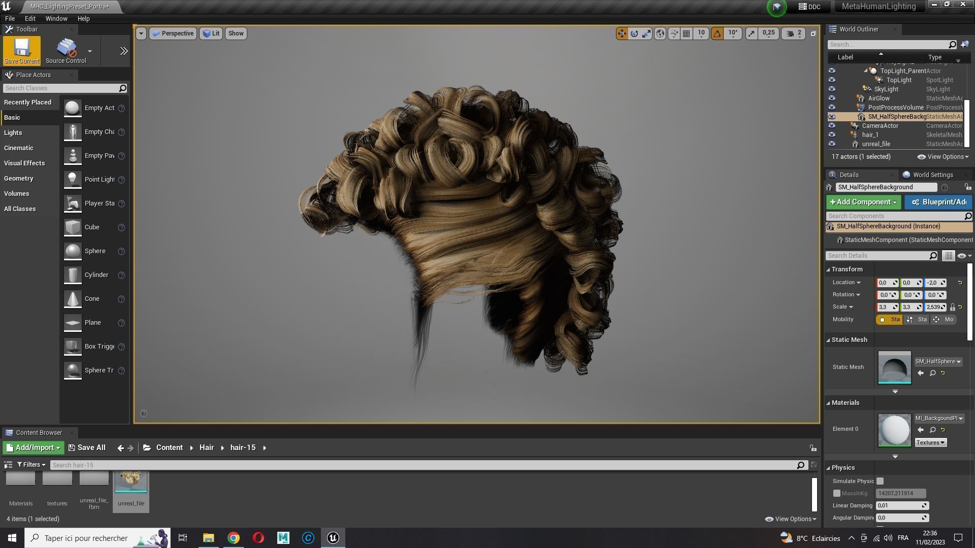 3D model Realistic Female hair modern VR / AR / low-poly | CGTrader