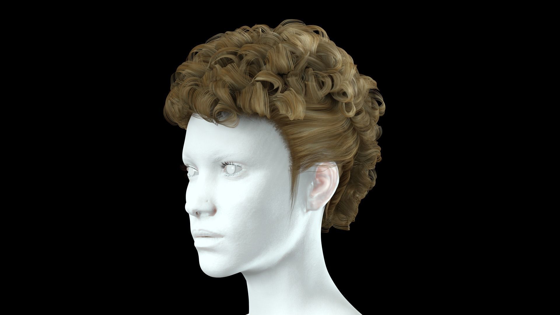 3D model Realistic Female hair modern VR / AR / low-poly | CGTrader