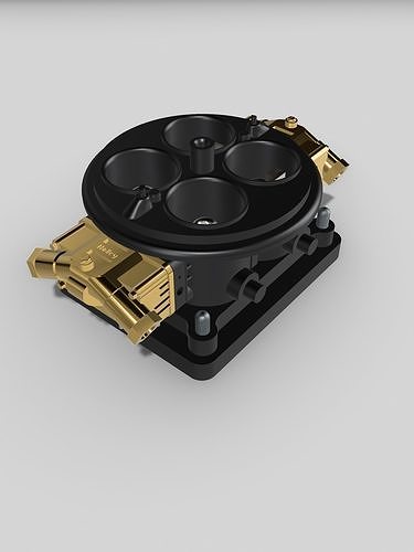 DOMINATOR CARB 3 PIECE 4500 CARBURETOR 3D model 3D printable | CGTrader