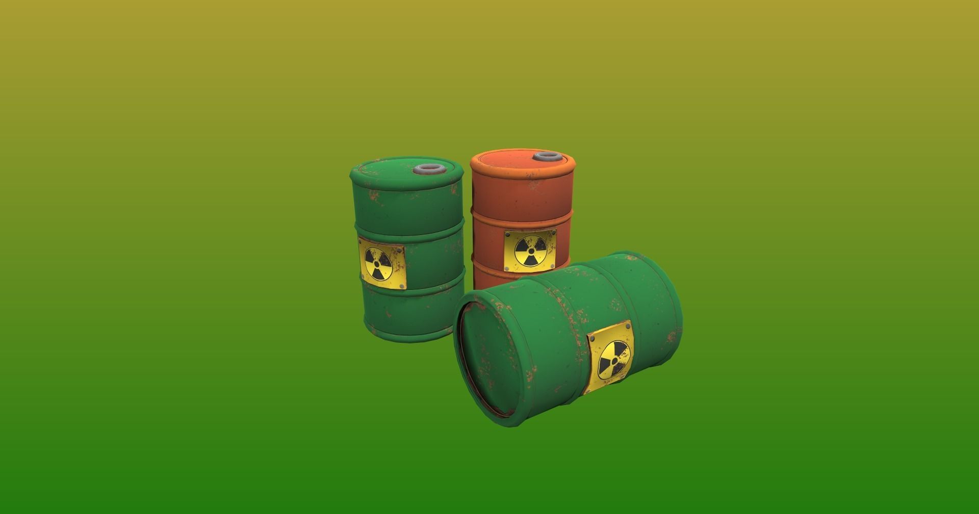 Toxic Barrel Game Asset free VR / AR / low-poly 3D model | CGTrader