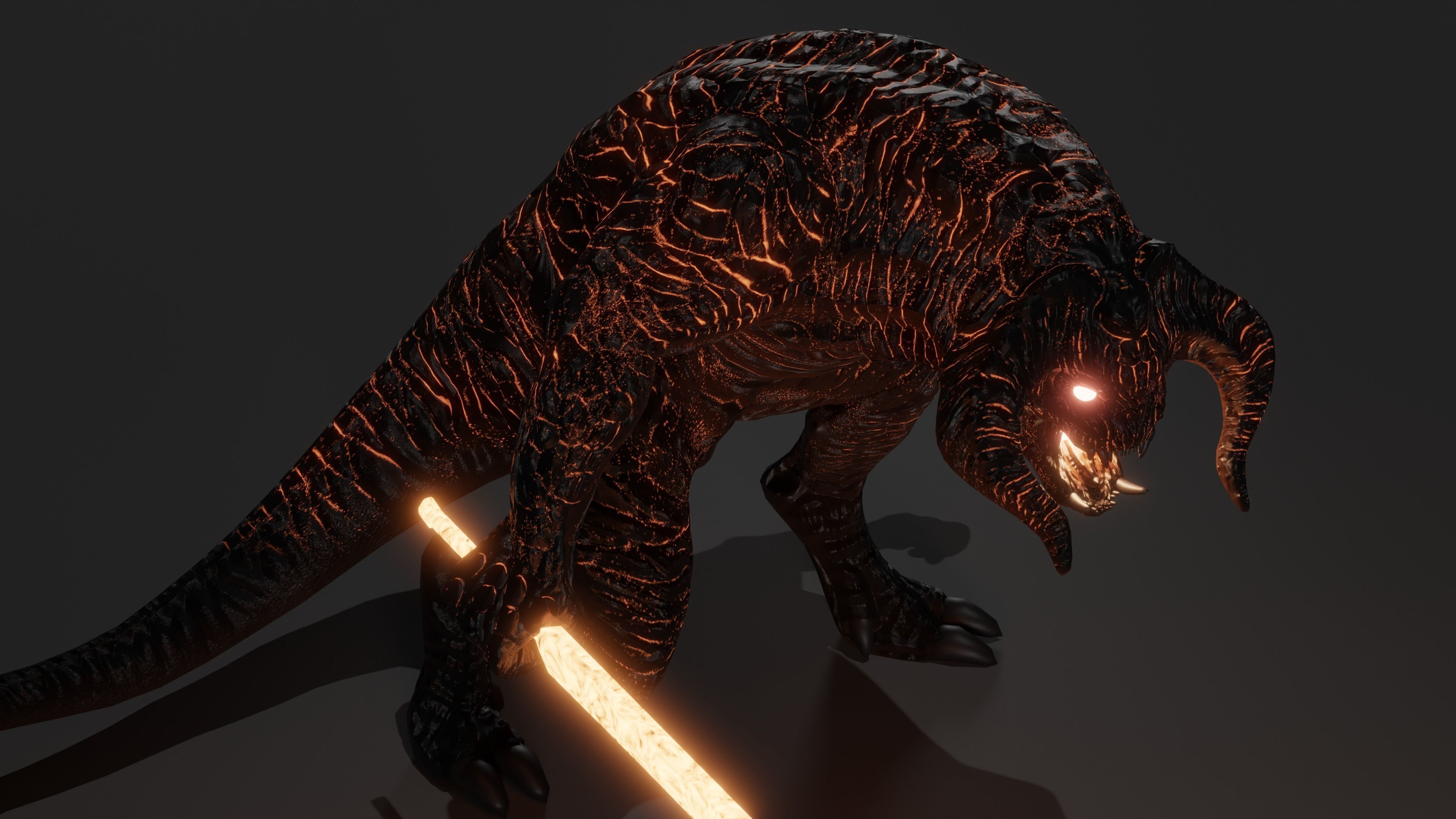 3D model Balrog - no wings VR / AR / low-poly | CGTrader