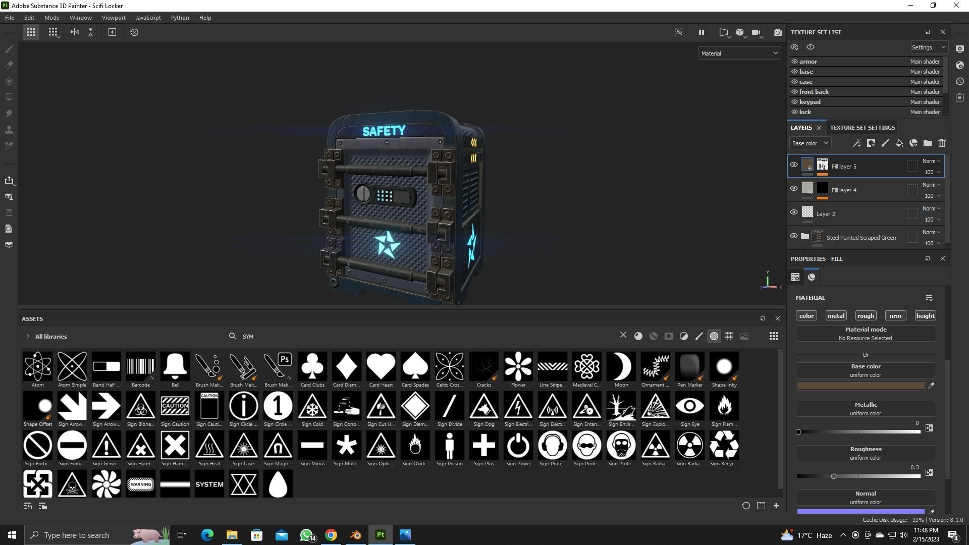 Scifi Safe 3D model | CGTrader