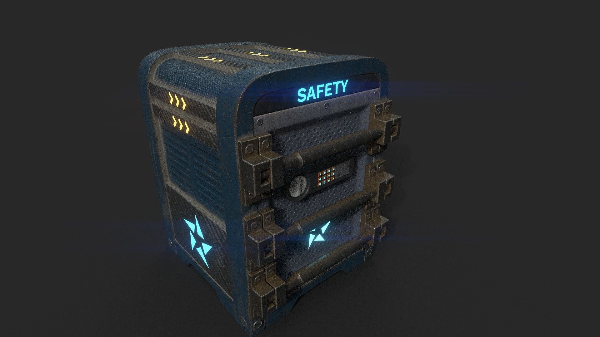 Scifi Safe 3D model | CGTrader