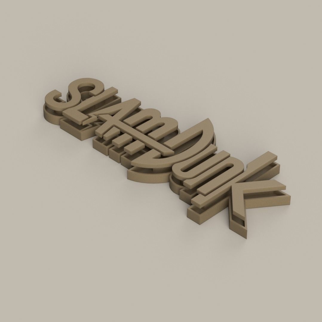 Slam Dunk - Logo 3D model 3D printable | CGTrader