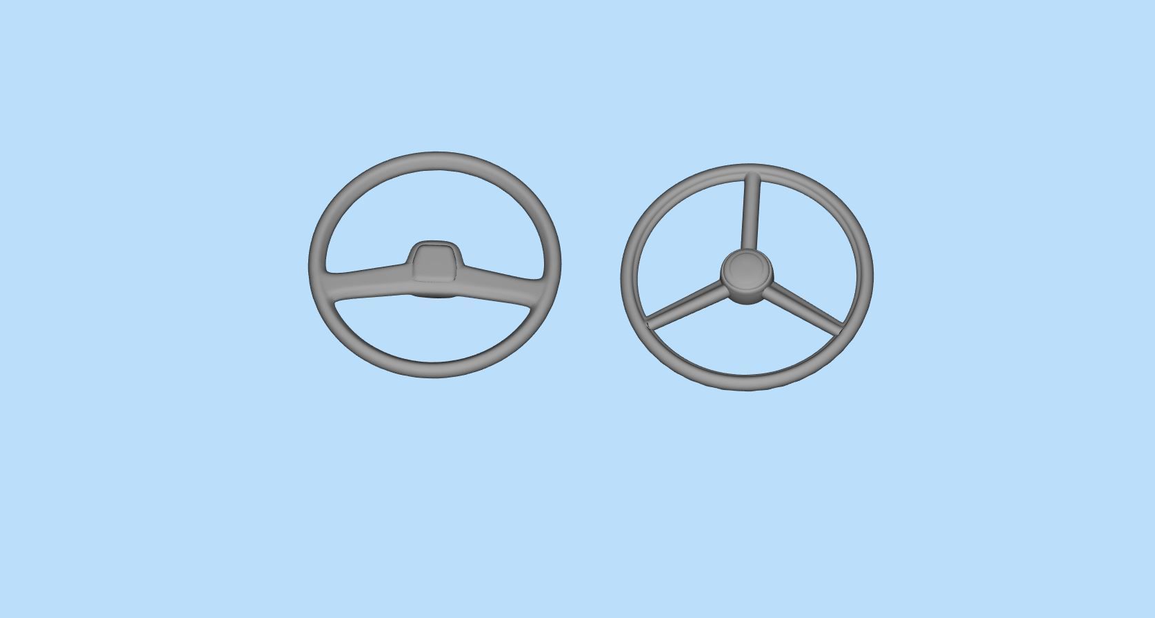 STL printable steering wheel for semi truck model kits free 3D model 3D ...