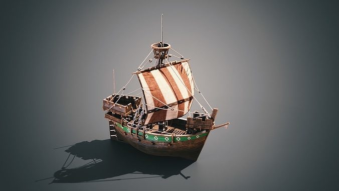 3D model Cog ship VR / AR / low-poly | CGTrader