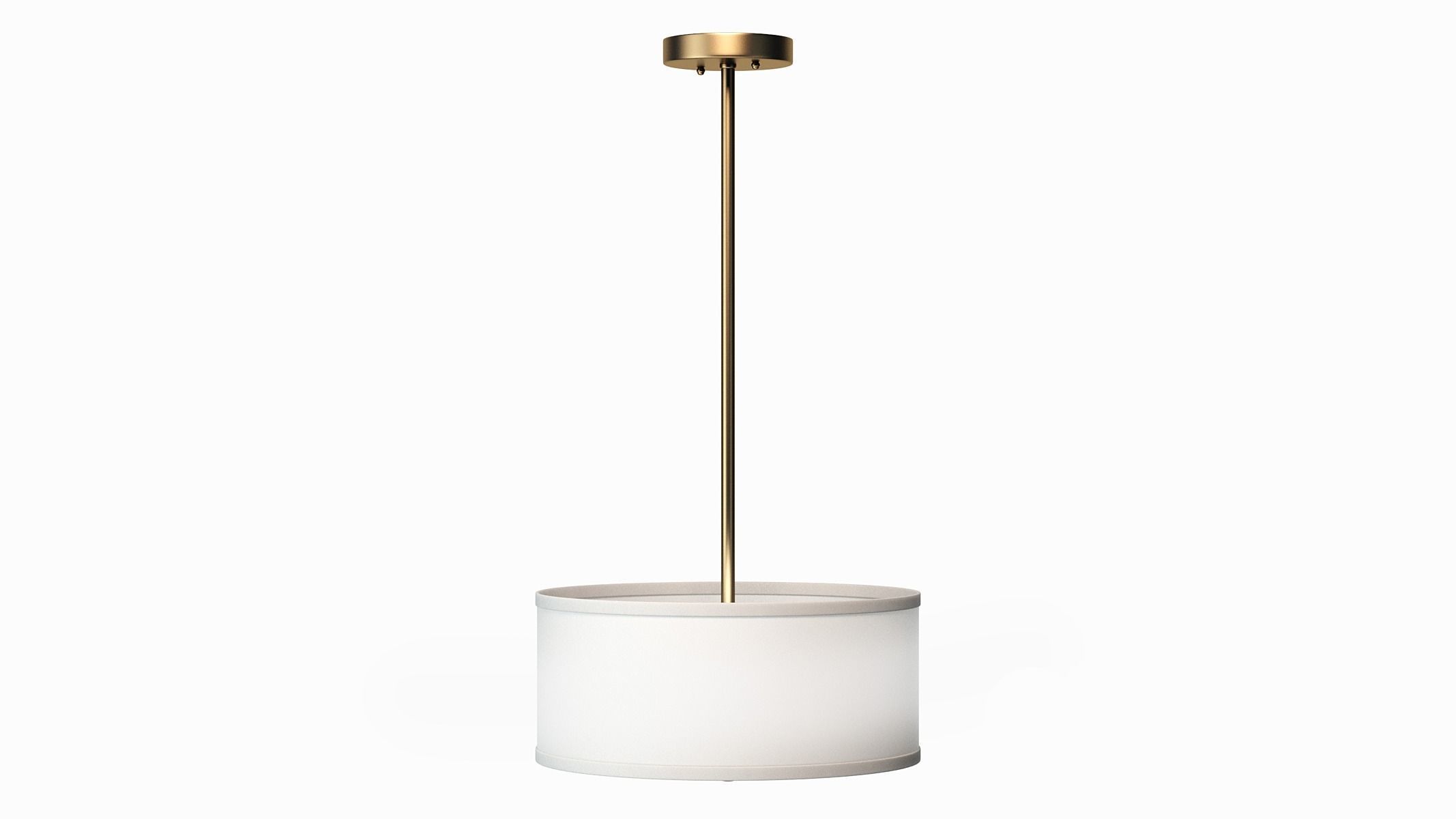 Aaru Fabric Semi Flush Mount MK2 3D model | CGTrader