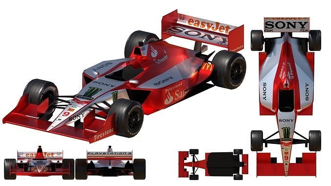3D model Formula 1 VR / AR / low-poly | CGTrader