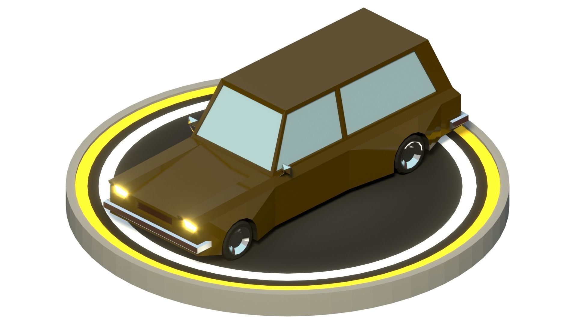 3D model Stylized Station Wagon VR / AR / low-poly | CGTrader
