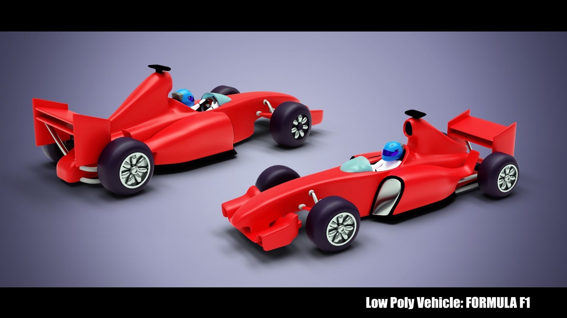 3D model Low Poly Vehicle - Formula F1 VR / AR / low-poly | CGTrader