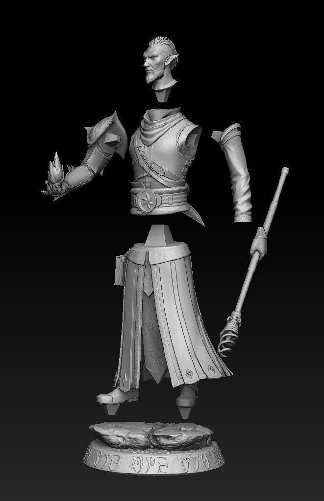 Dark Elf 3D model 3D printable | CGTrader