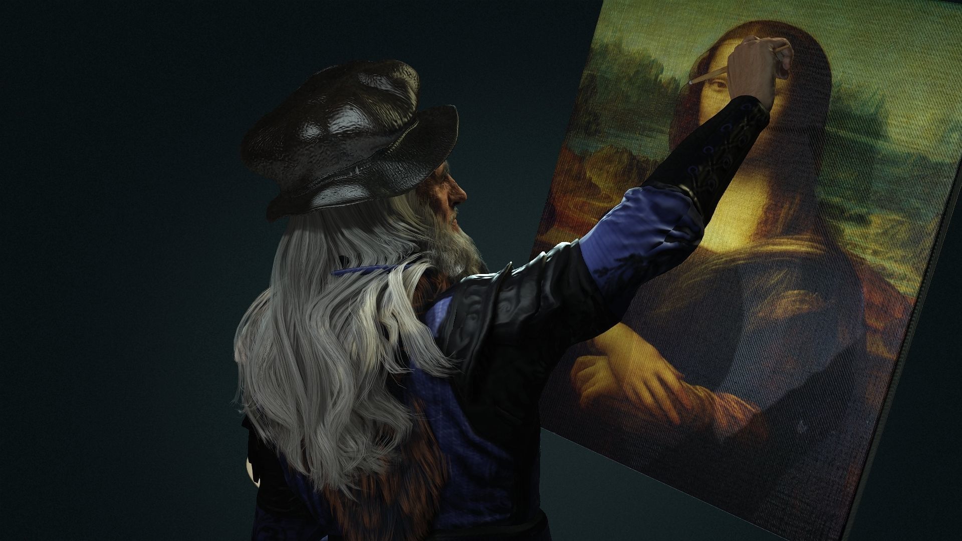 da Vinci High quality character full Rigged and Animated 3D model ...