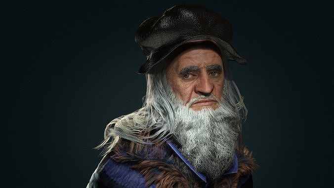 da Vinci High quality character full Rigged and Animated 3D model ...