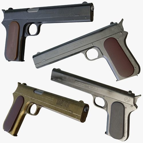 3D model Colt M1900 VR / AR / low-poly | CGTrader