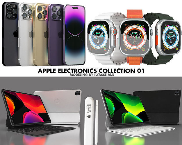 APPLE ELECTRONICS COLLECTION 01 3D model | CGTrader