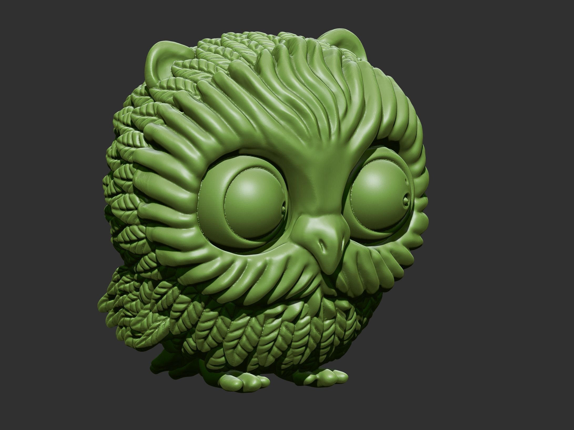baby owl 3D model 3D printable | CGTrader