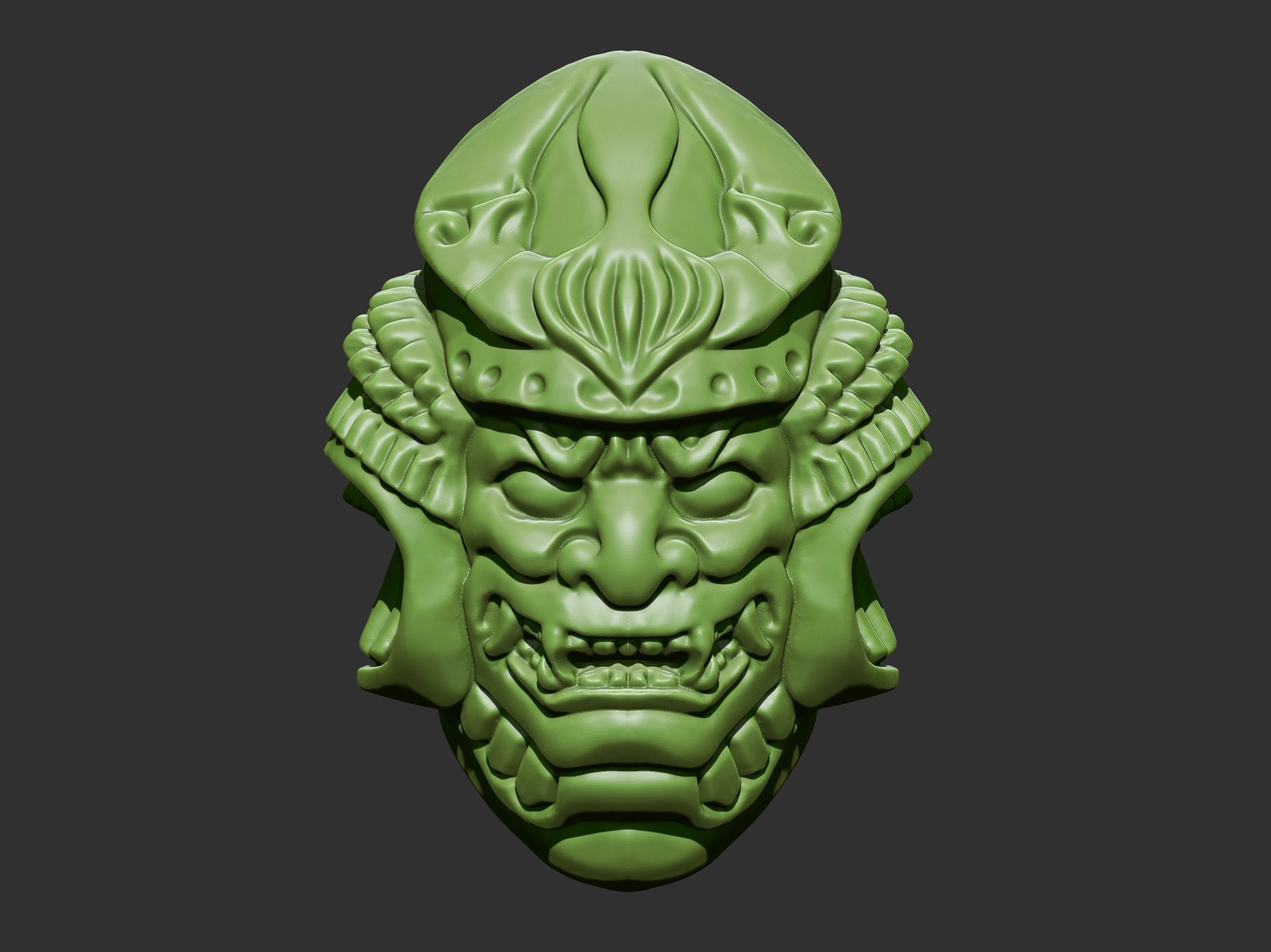 samurai head 3D model 3D printable | CGTrader