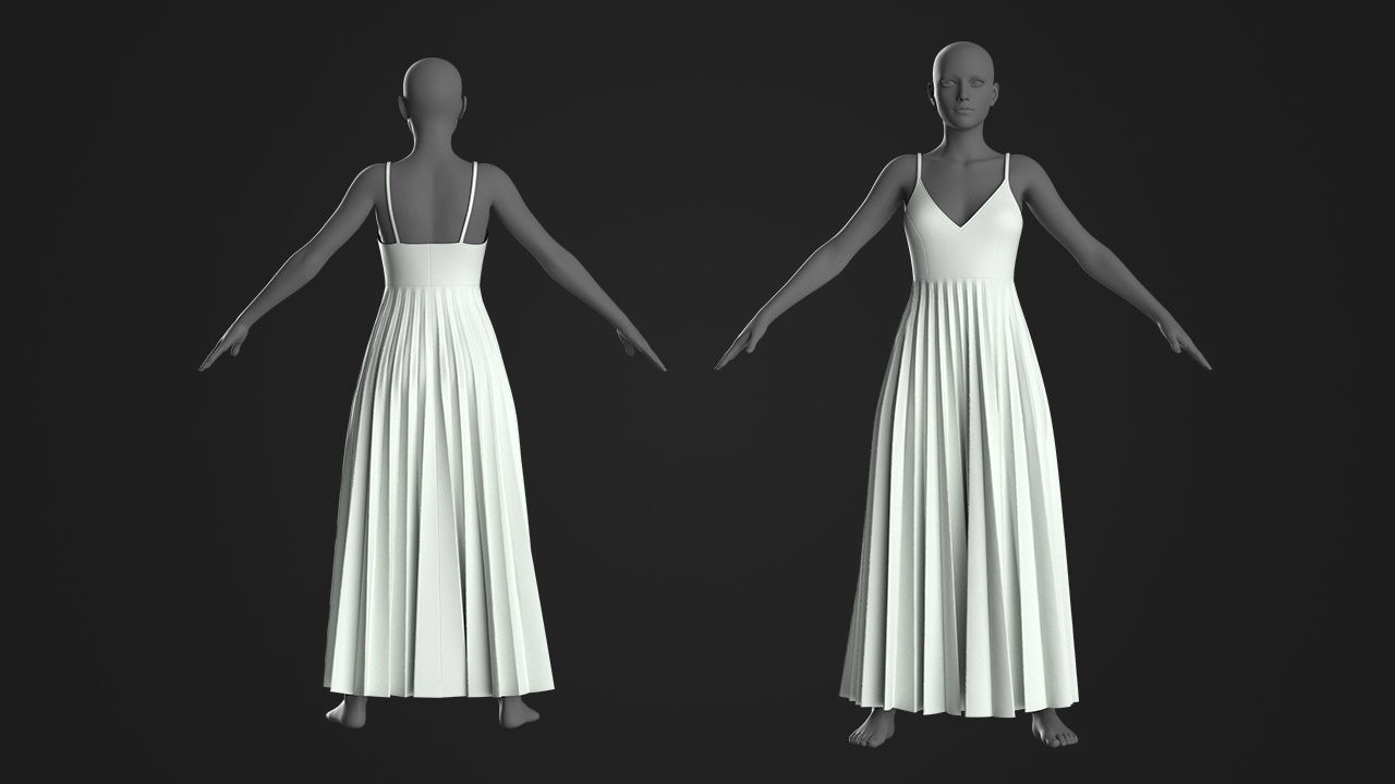 10 Basic Women Dress - Vol02 3D model | CGTrader