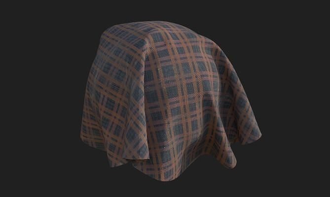 fabric plaid cloak free Texture | CGTrader