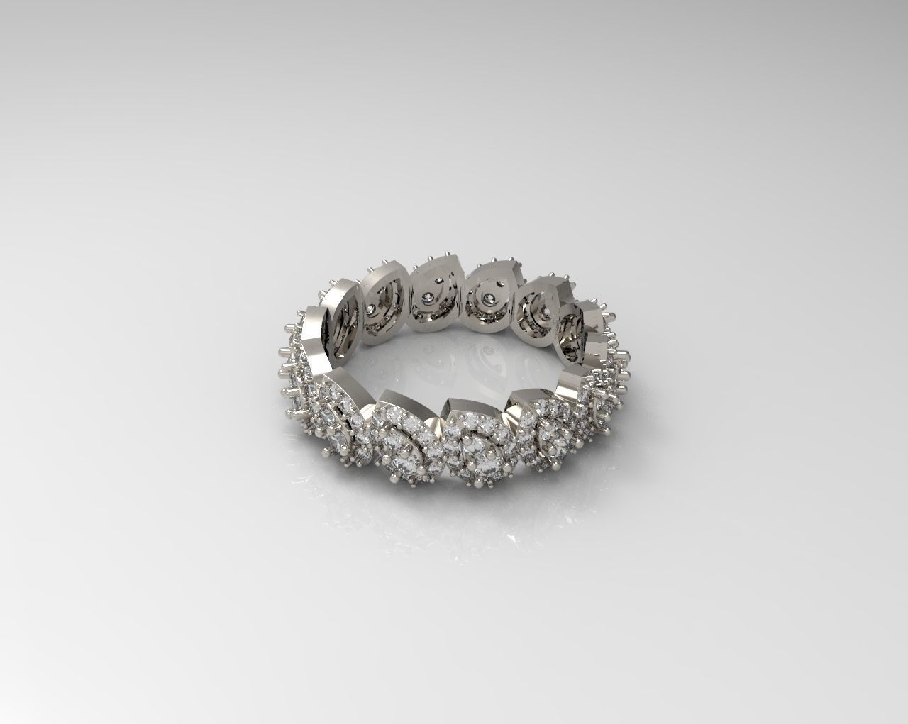 PEAR SHAPE BAND in several sizes 3D model 3D printable | CGTrader