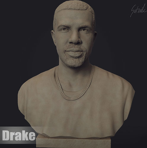Drake man 3D model 3D printable | CGTrader