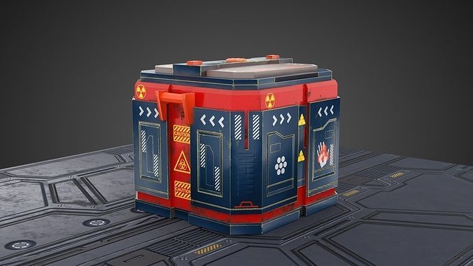 3D model Sci Fi Stylized Spaceship Box VR / AR / low-poly | CGTrader