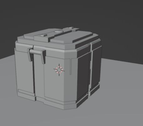 3D model Sci Fi Stylized Spaceship Box VR / AR / low-poly | CGTrader