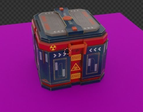 3D model Sci Fi Stylized Spaceship Box VR / AR / low-poly | CGTrader