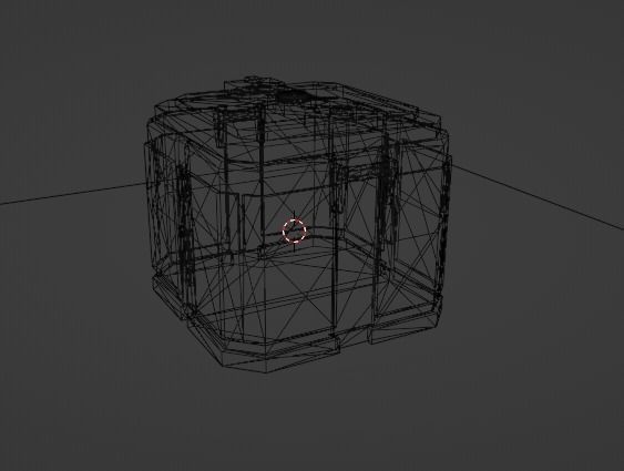 3D model Sci Fi Stylized Spaceship Box VR / AR / low-poly | CGTrader