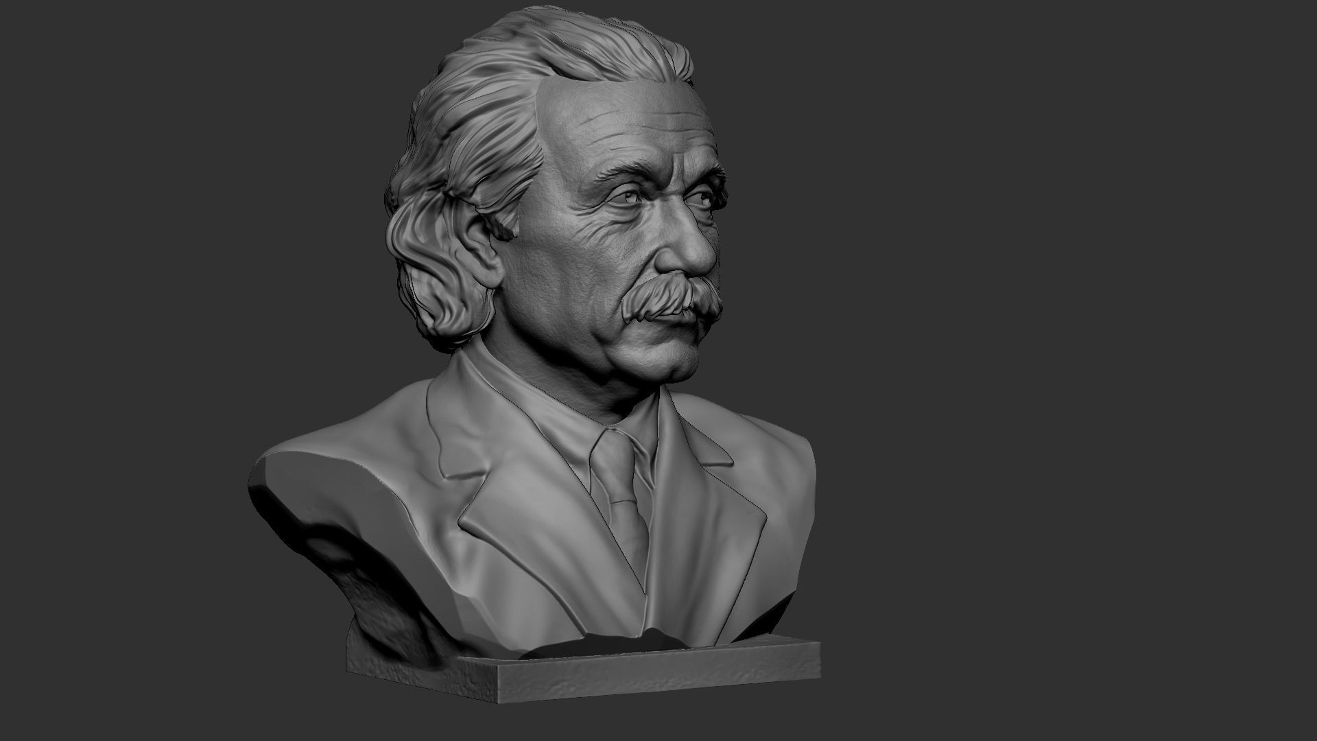 Albert Einstein 3D model 3D printable | CGTrader