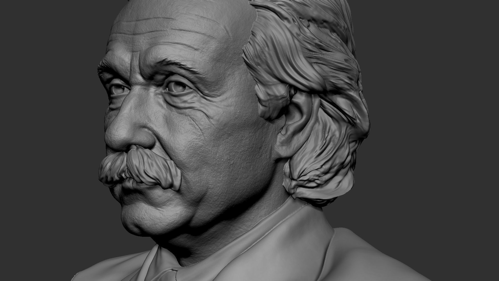 Albert Einstein 3D model 3D printable | CGTrader