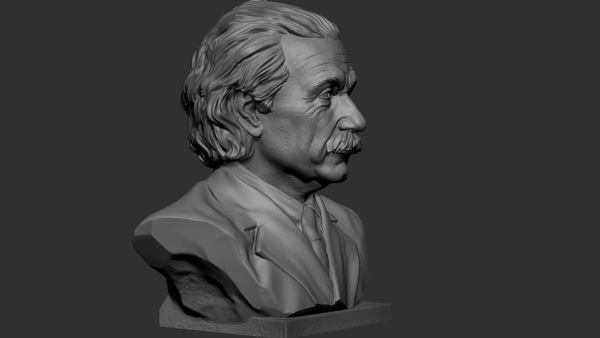 Albert Einstein 3D model 3D printable | CGTrader